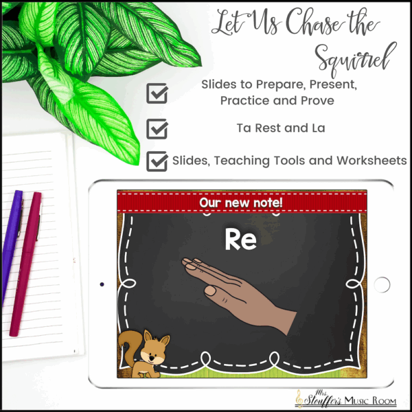 Let Us Chase the Squirrel {Half Note} {Re} Kodaly Method Folk Song File ...