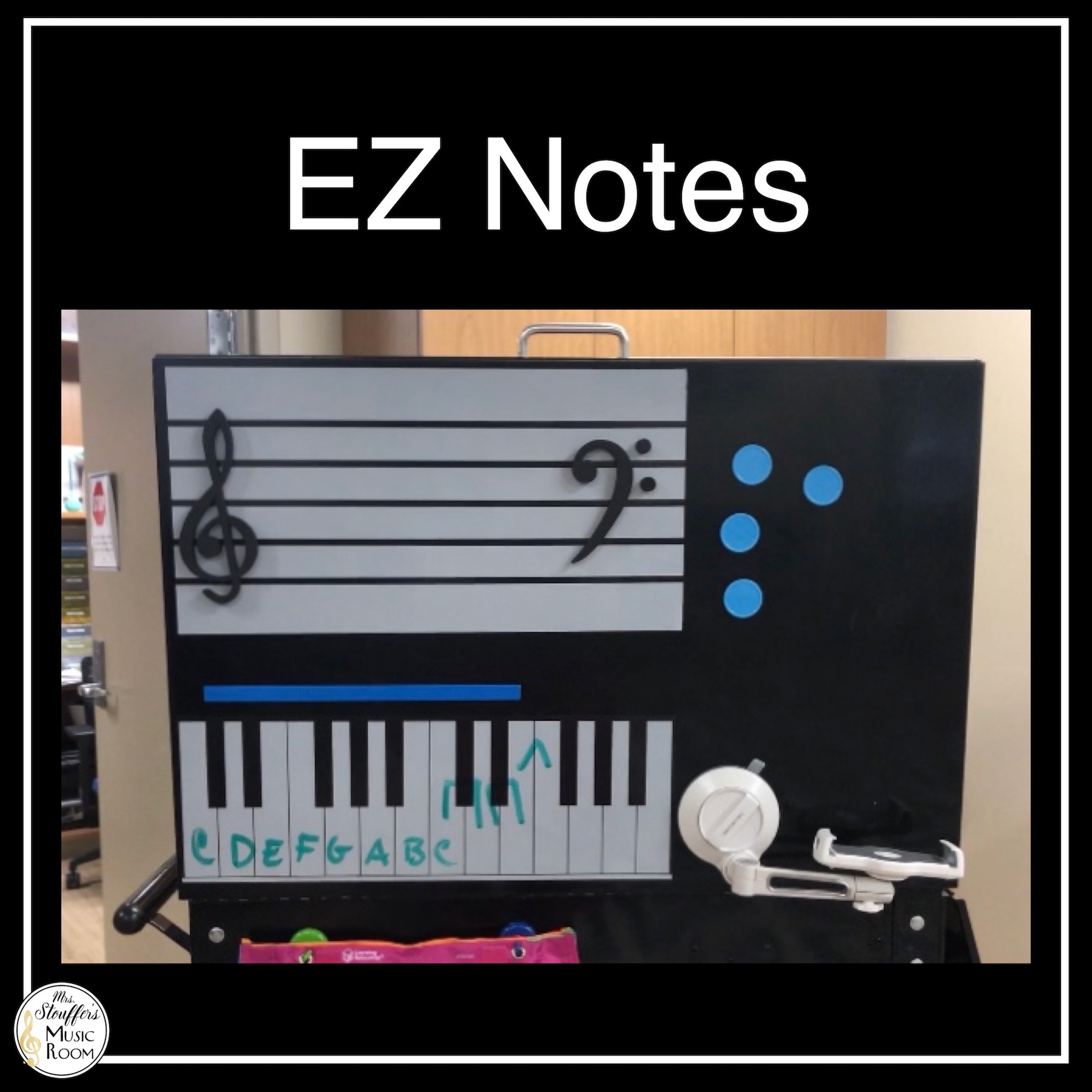 EZ Notes Music Review for Teaching Music on a Cart