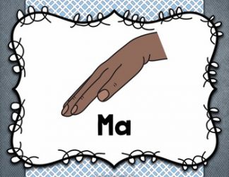 Chromatic Solfege Hand Sign Posters {Grey & Blue} - Mrs. Stouffer's ...