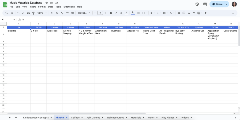 Organize Music Ed Conference Materials - Mrs. Stouffer's Music Room