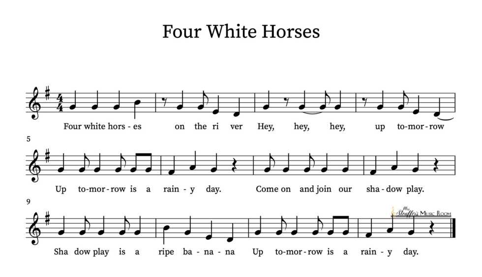 Four Singing Games for Upper Elementary - Mrs. Stouffer's Music Room